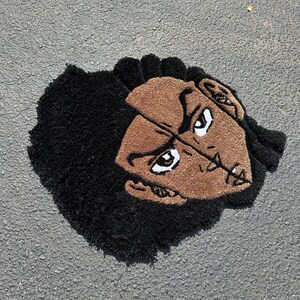 Boondocks Cartoon Tufted Rug / Custom Rug, Fluffy & Soft, Handmade Rug ...