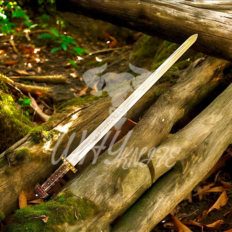 Handmade Ragnar Lothbrok Viking Sword , Viking Sword of King Ragnar ...
