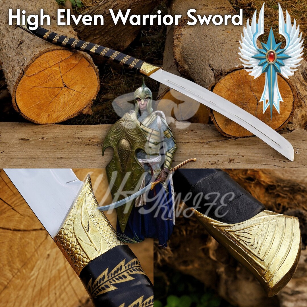 High Elven Warrior Swords Replica the Lord of the Rings Handmade, Gift ...