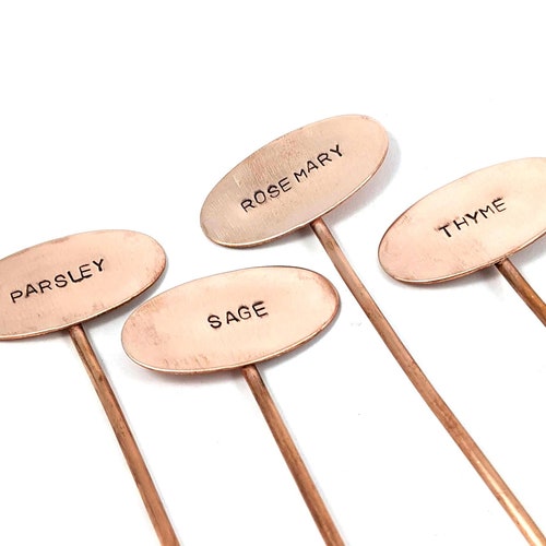 Custom Laser Engraved Copper Plant Rose Markers Stakes Garden - Etsy