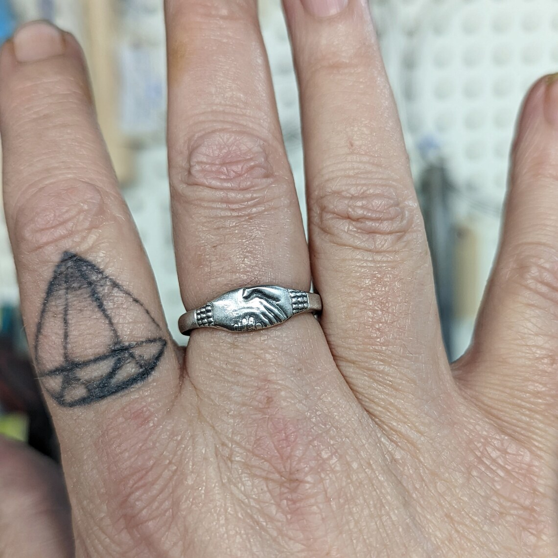 Victorian Style Fede Ring in Sterling Silver Friendship Love - Etsy