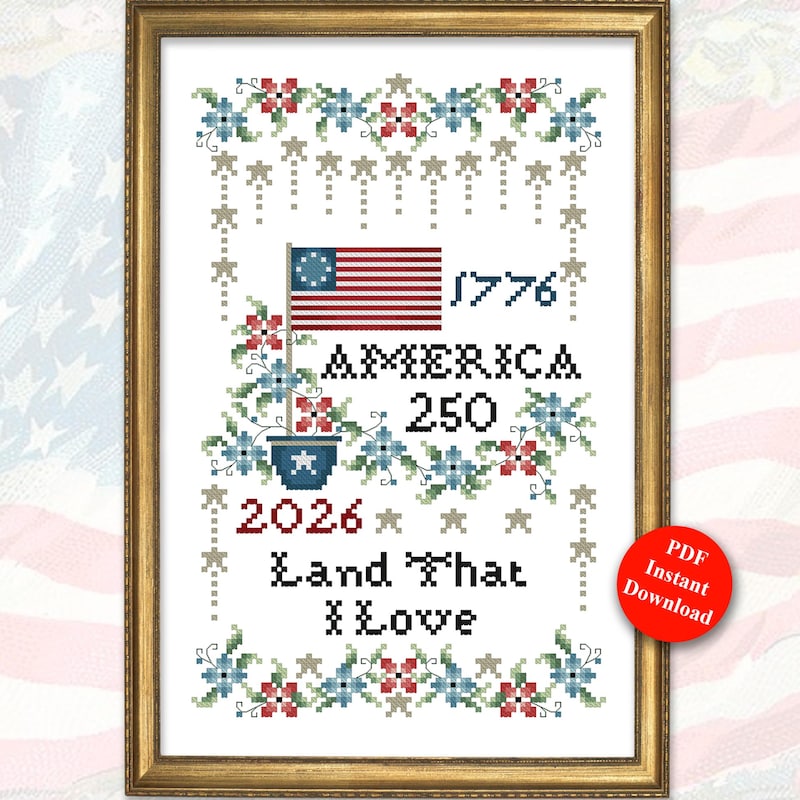 America 250 Needlepoint - Etsy