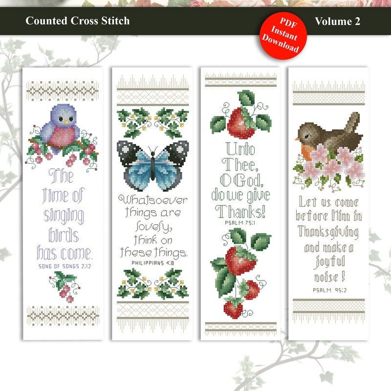 Bible Bookmark Cross Stitch - Etsy