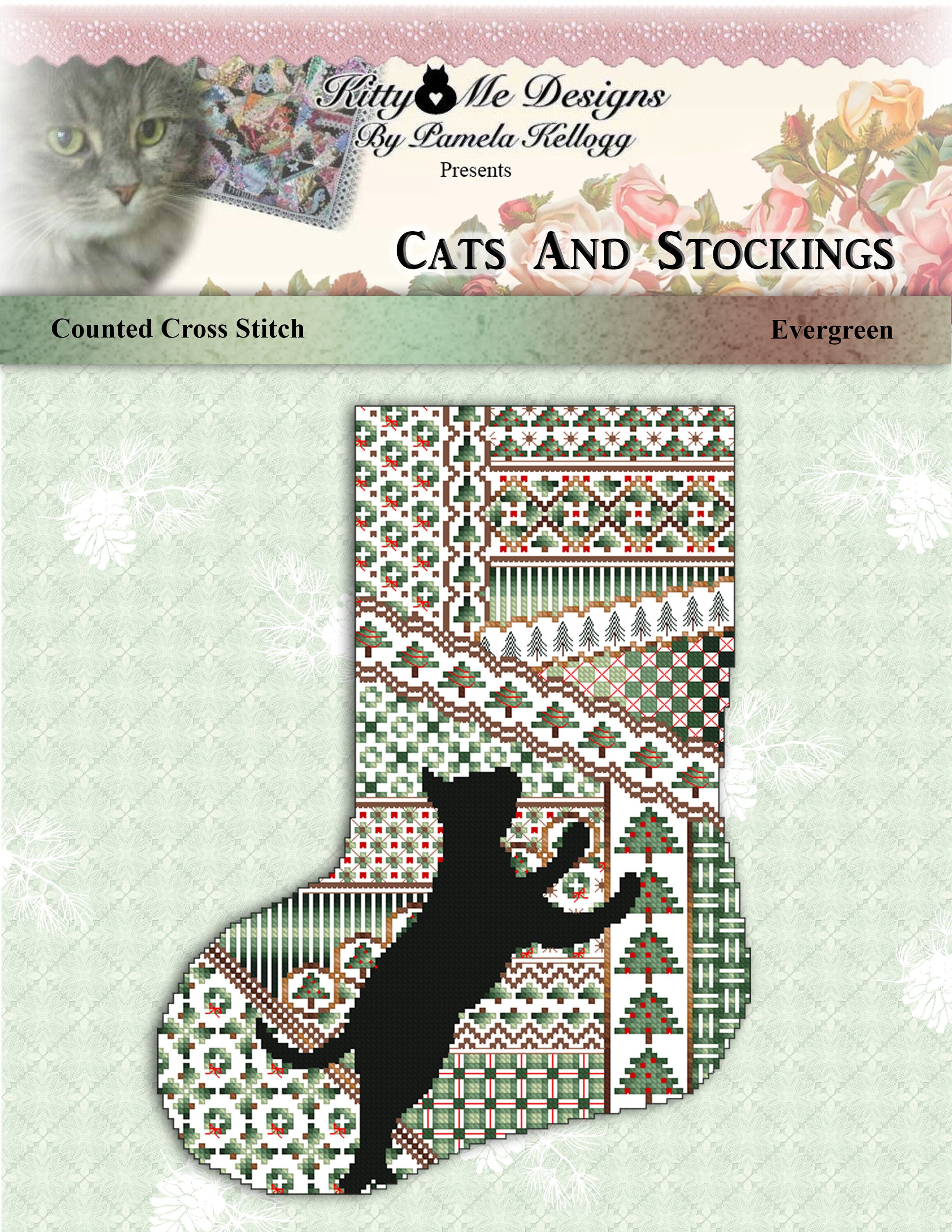 Christmas Magic Stocking Cross Stitch Printed Pattern Leaflet by Pamela ...