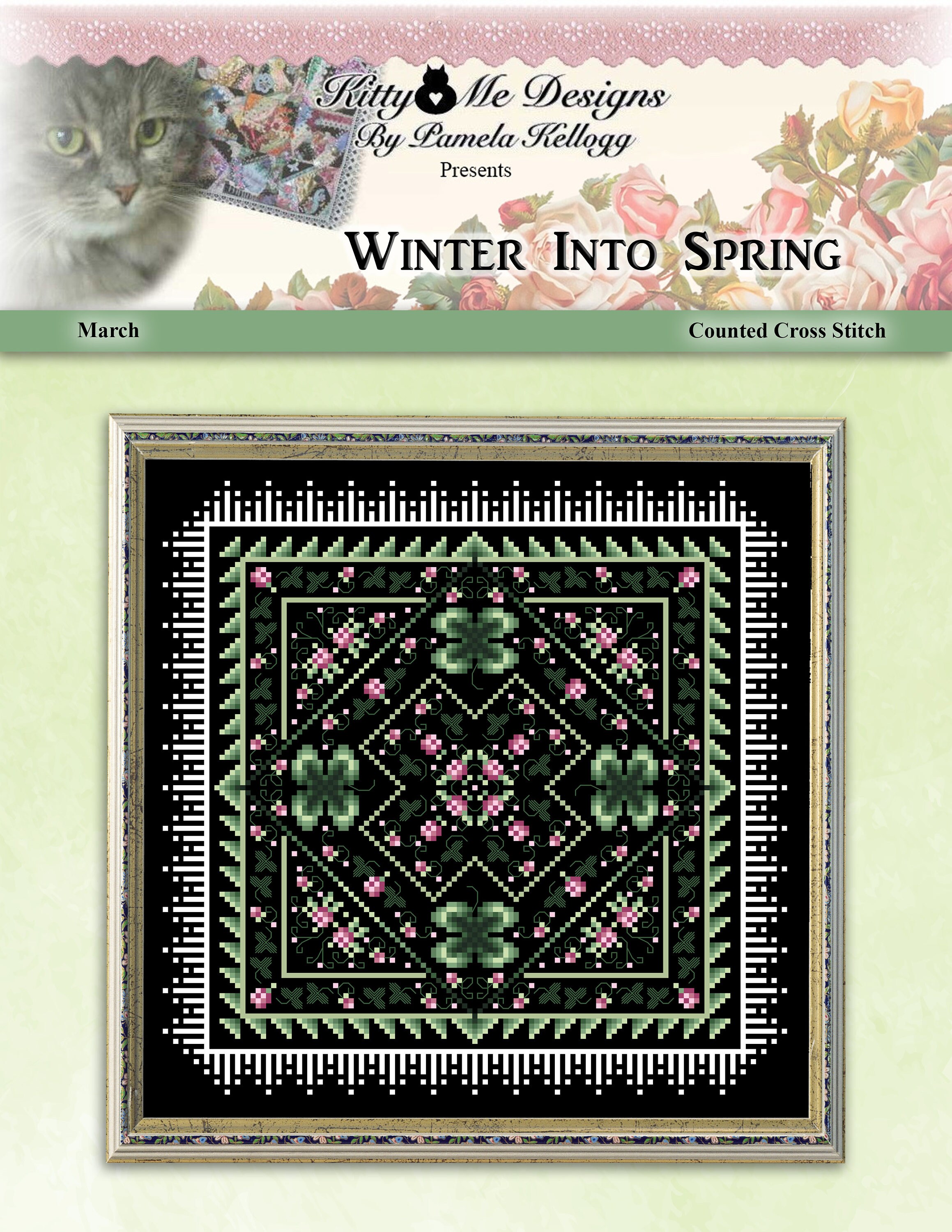 Winter Into Spring Counted Cross Stitch Patterns, Set of 4 - Etsy