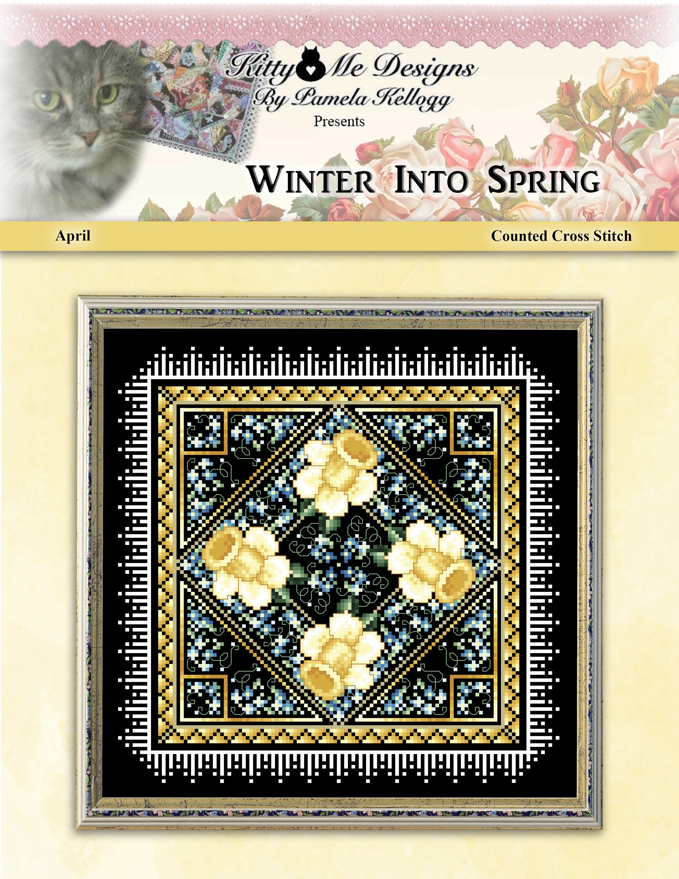 Winter Into Spring Counted Cross Stitch All 4 Designs Free | Etsy