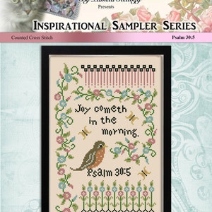 Cross Stitch Sampler Be Still and Know Bible Verse Psalm 46 10 Printed ...