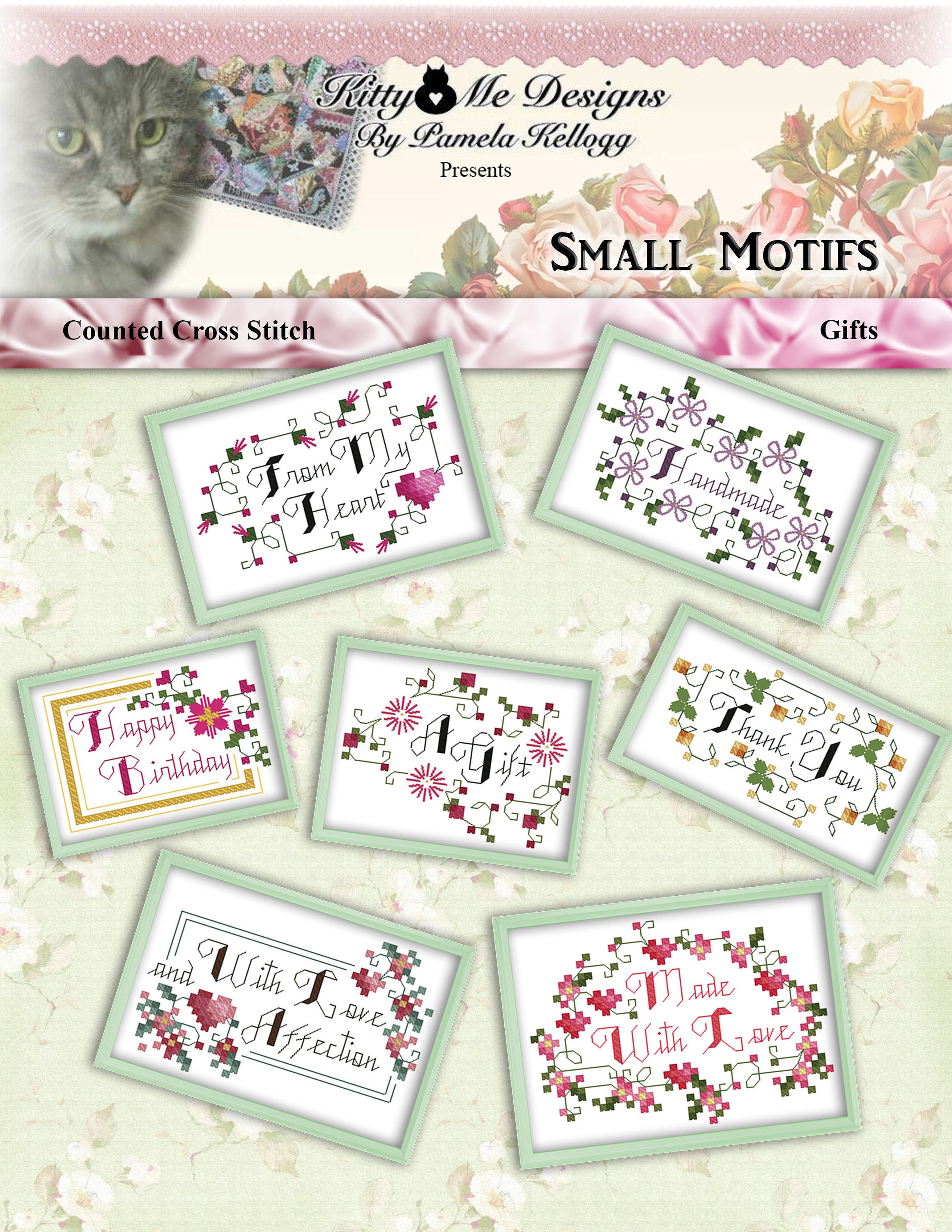 Cross Stitch Small Motifs Gifts Handmade Ornaments Printed Pattern ...