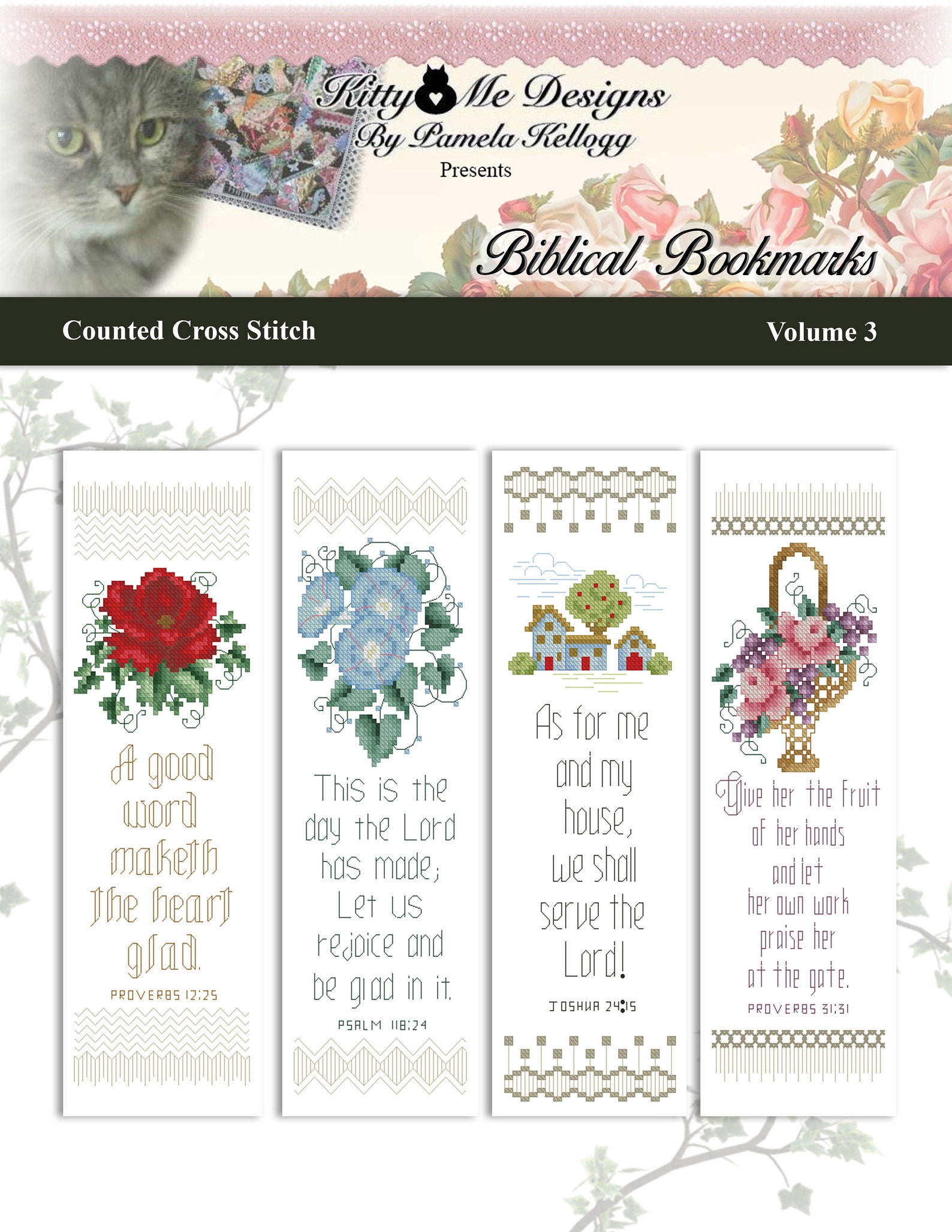 Crazy Floral Bookmarks for Perforated Paper Counted Cross - Etsy