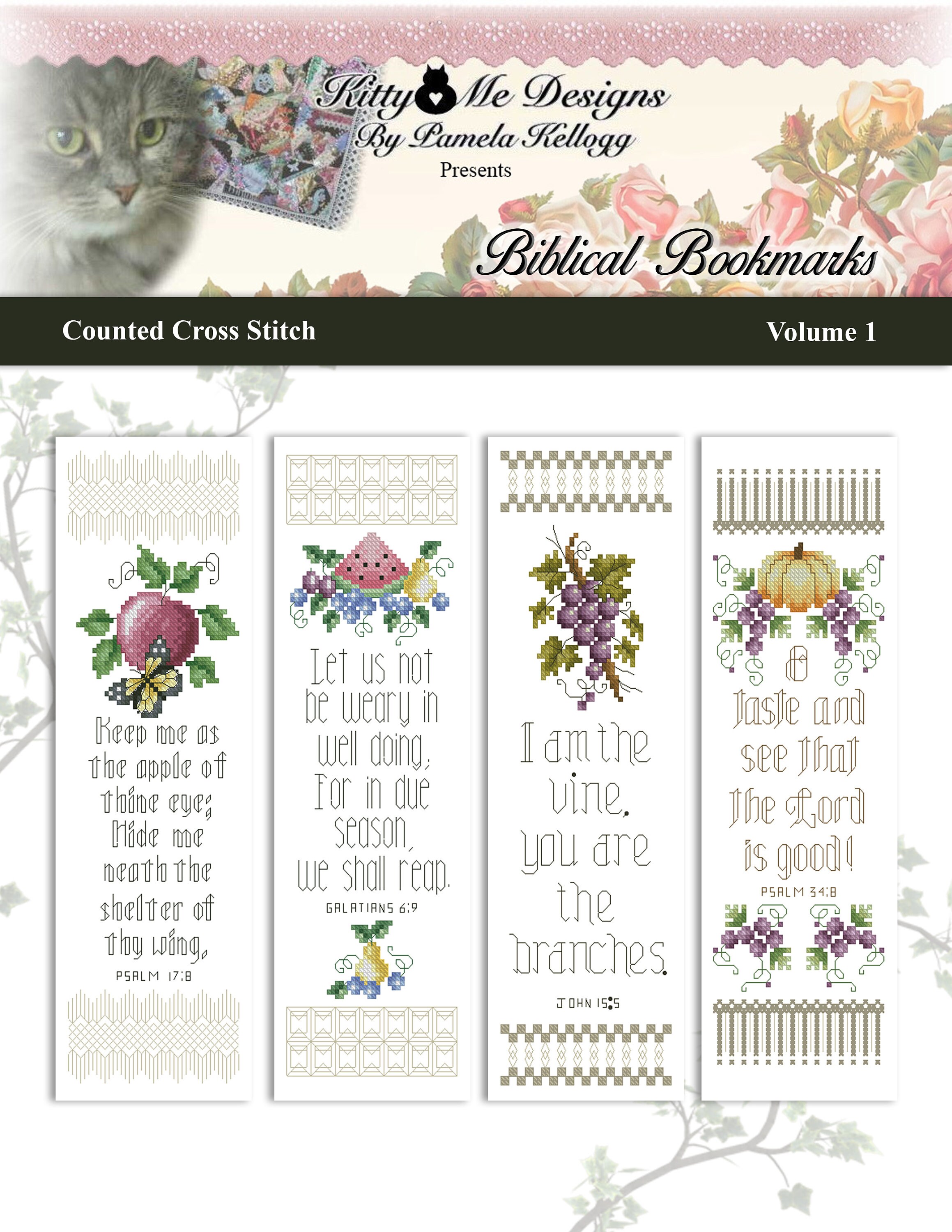 Biblical Bookmarks Volume 2 Counted Cross Stitch Pattern PDF - Etsy