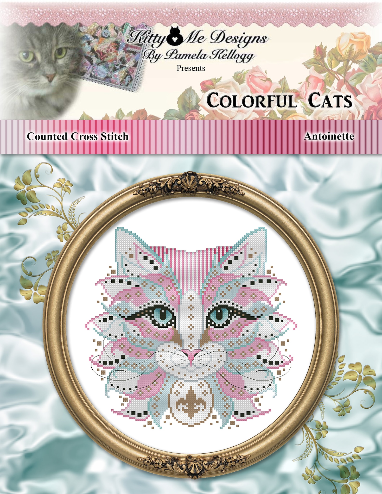 Colorful Cats Gingham Counted Cross Stitch Pattern Printed - Etsy