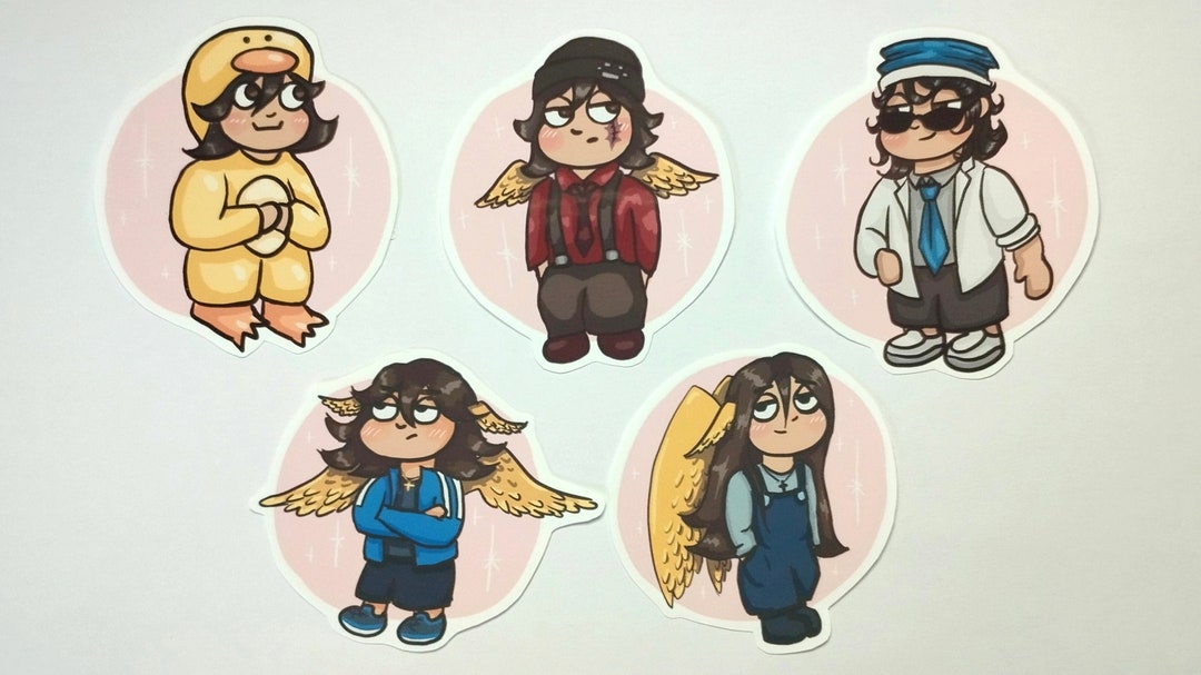 Quackity Character Stickers pack of 6 - Etsy