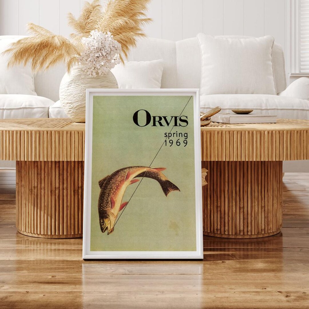 Orvis Spring 1969 Fishing Vintage Canvas Poster,wall Art for Living ...