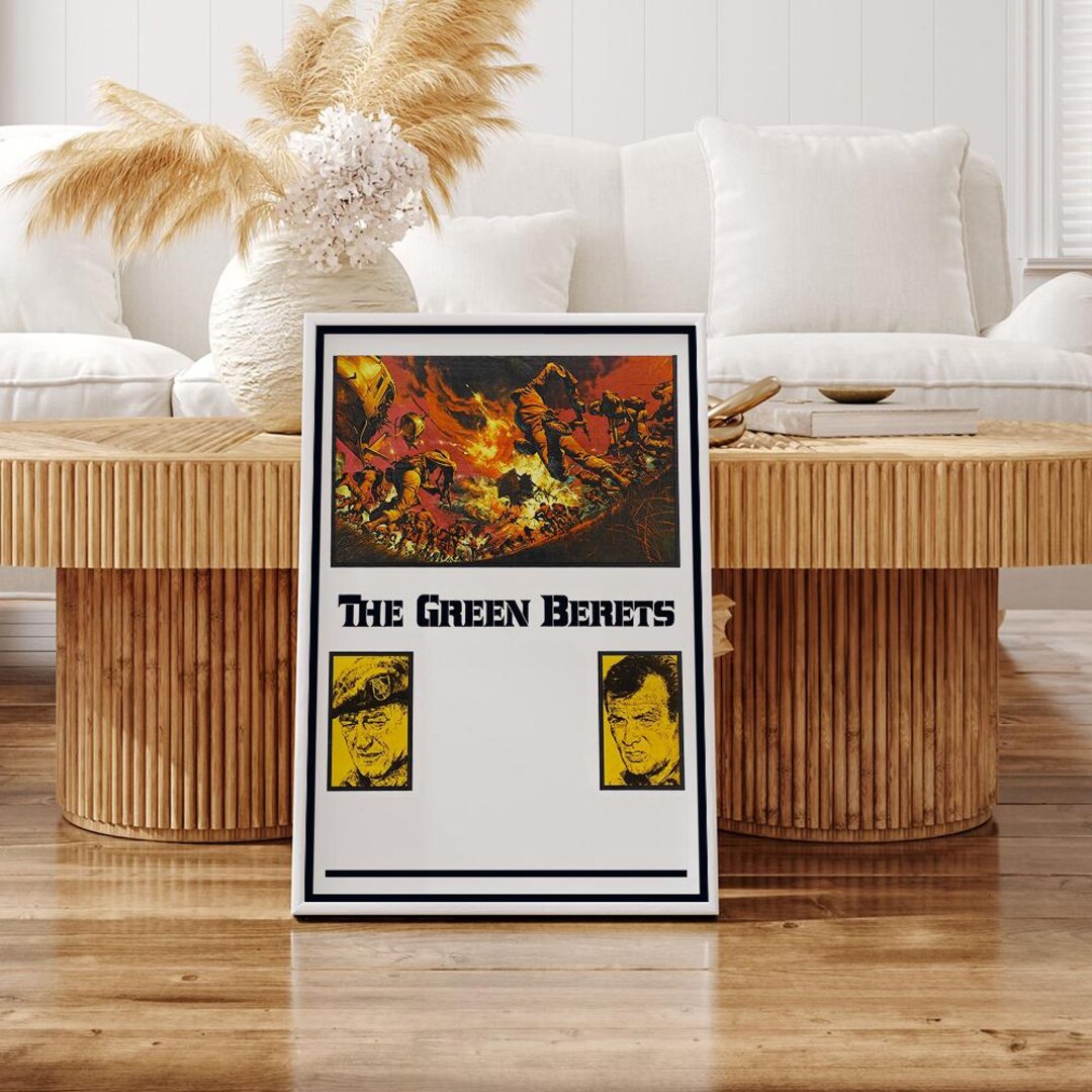 The Green Berets Movie Poster,quality Canvas Print,wall Art for Living ...