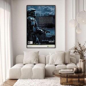 Halo 3 Odst Print Ad Game Poster,quality Canvas Print,wall Art for ...