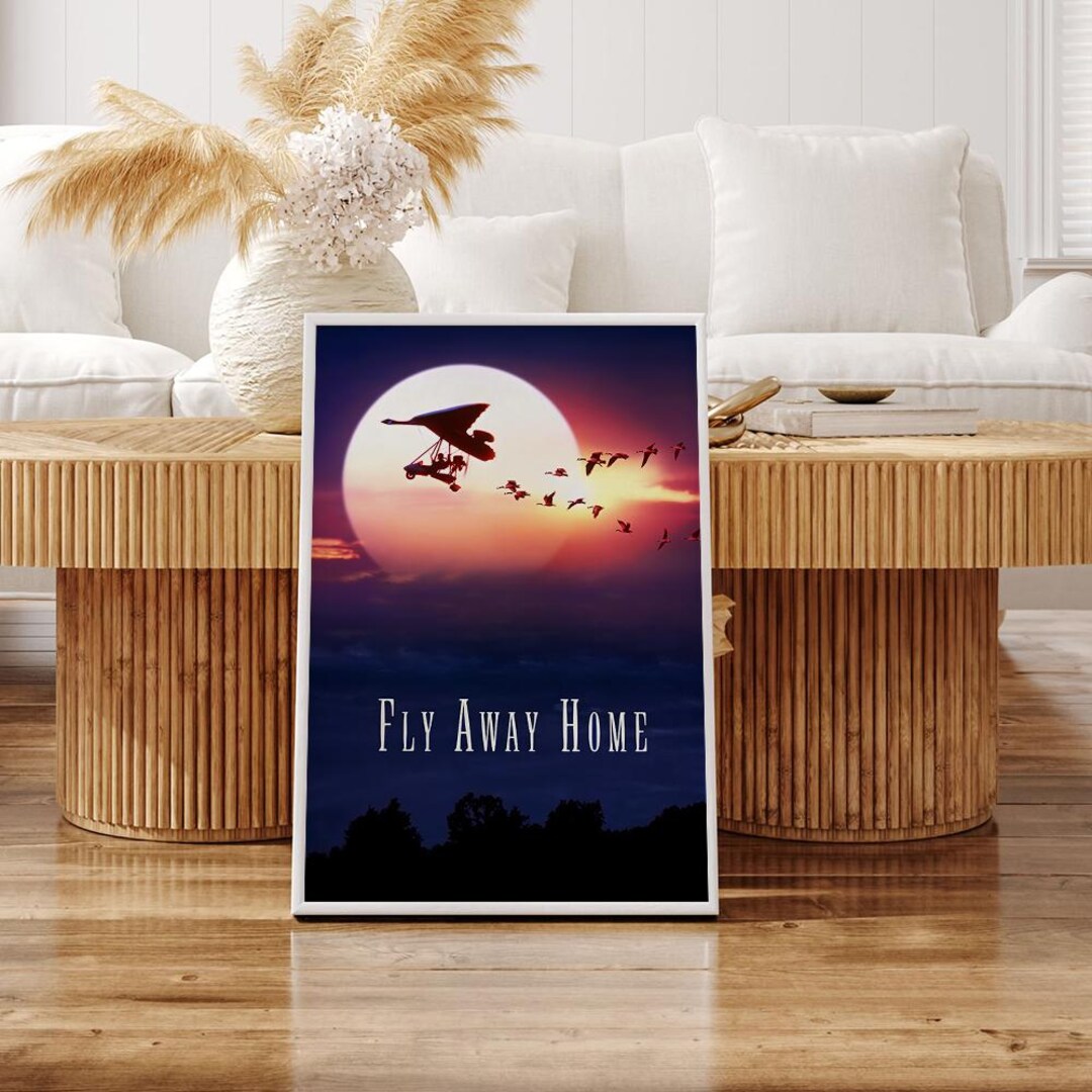 1996 Fly Away Home Movie Film Poster Print,wall Art for Living Room ...