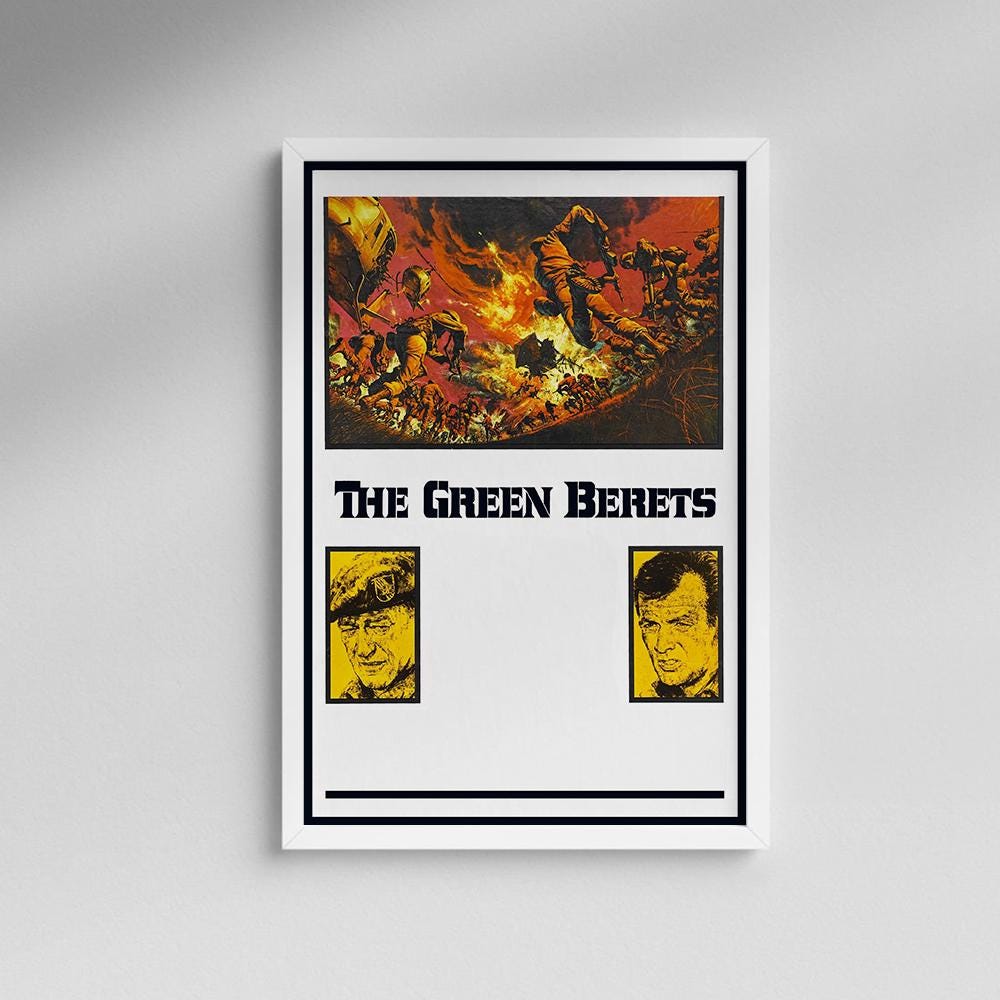 The Green Berets Movie Poster,quality Canvas Print,wall Art for Living ...