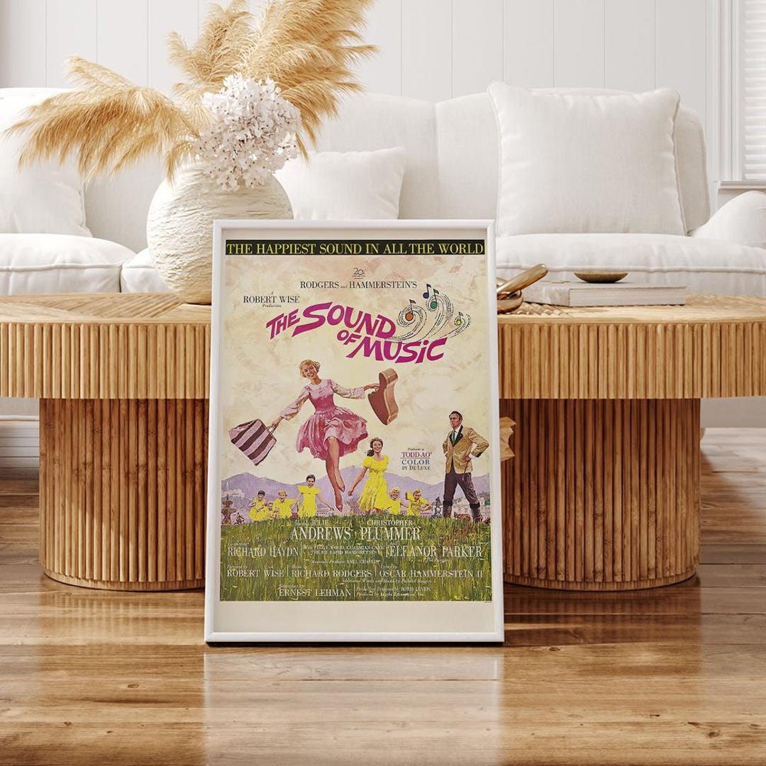 The Sound of Music Vintage Movie Poster,quality Canvas Print,wall Art ...