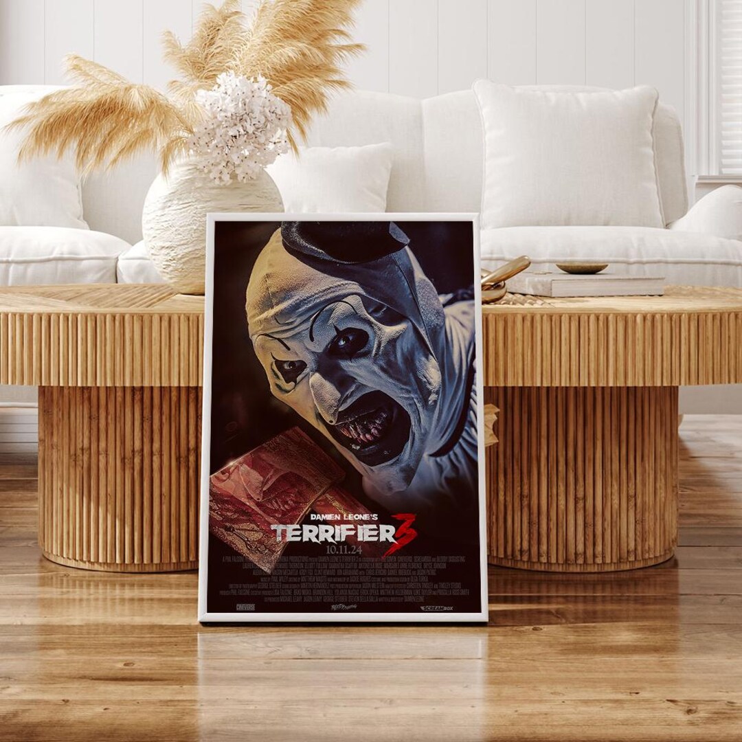 Terrifier 3 Movie Poster,quality Canvas Print,wall Art for Living Room ...