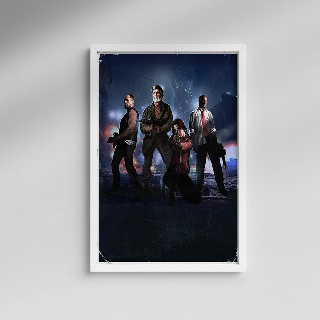 Póster de la película Left 4 Dead 2008, impresión en lienzo de calidad ...