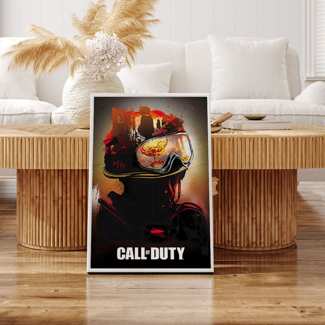 Call of Duty Graffiti Maxi Poster,quality Canvas Print,wall Art for ...