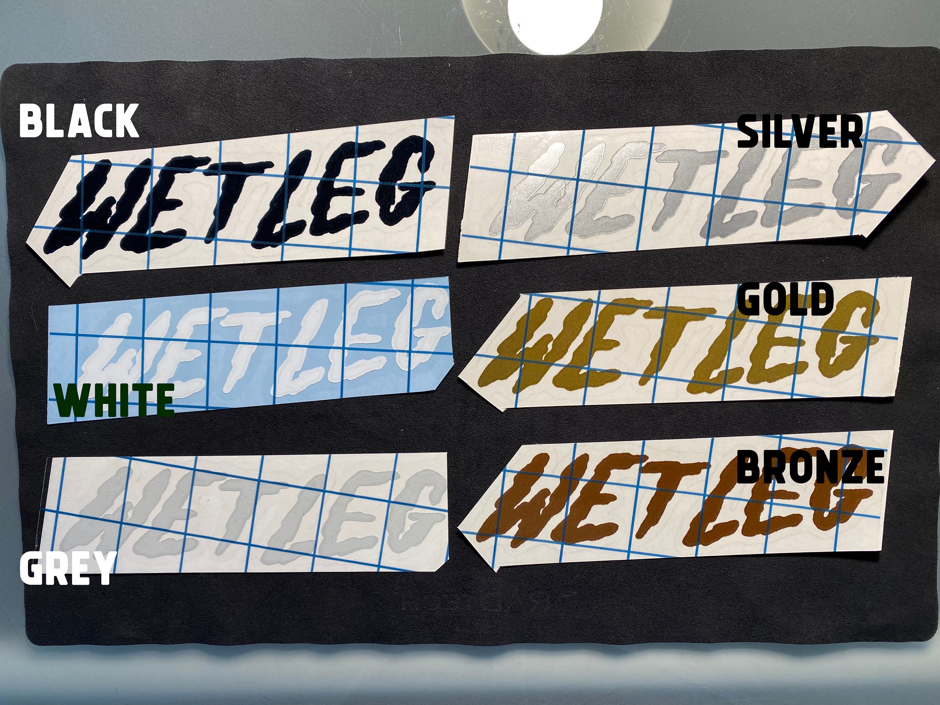 WET LEG Band Vinyl Decals Stickers Oracal 651 Hand Made - Etsy