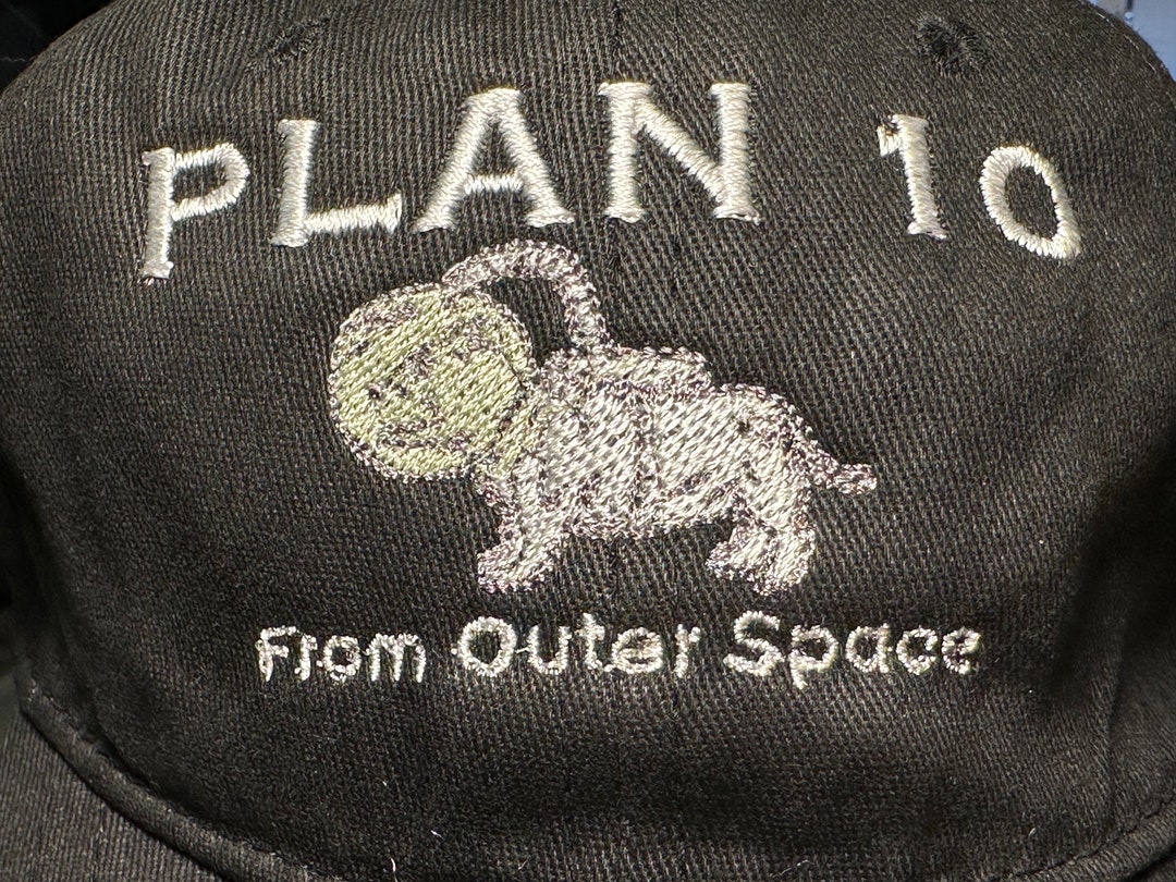 Plan 10 From Outer Space Trent Harris Custom Embroidered Short Brim ...