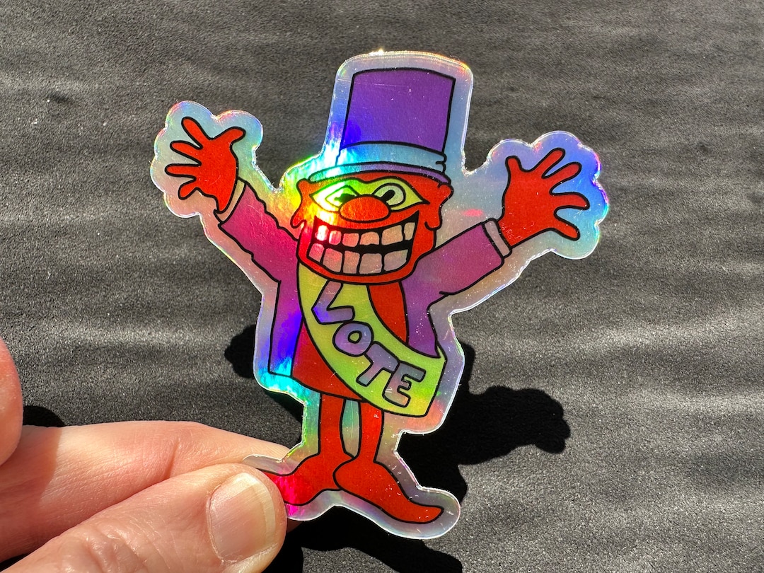 Press Your Luck No Whammies VOTE Karma Chameleon Holographic Sticker - Etsy