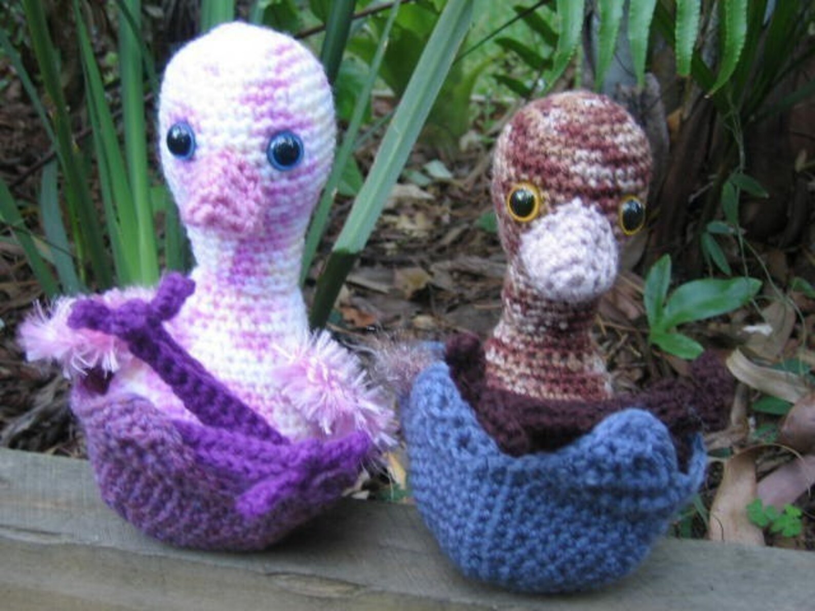 Emu Chicks and Egg Shell Crochet Pattern - Etsy