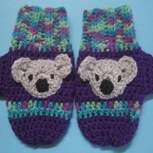 Mallee Mittens for Nippers crochet Patterns - Etsy
