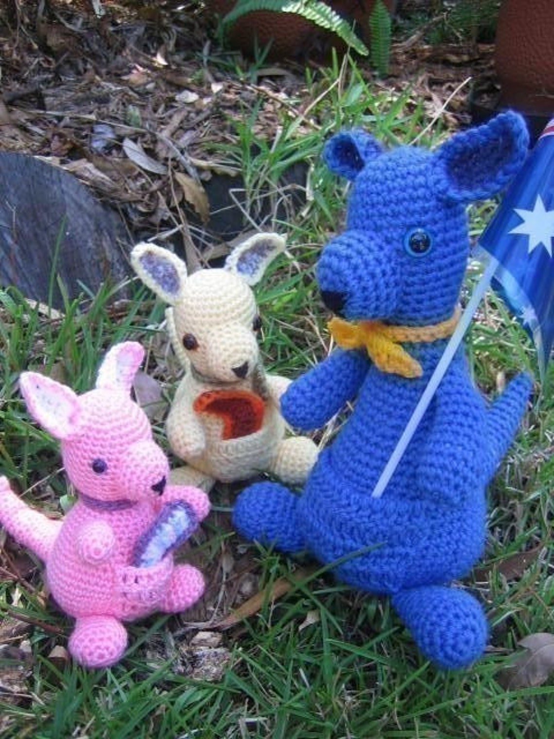 True Blue Kangaroo Crochet Pattern - Etsy