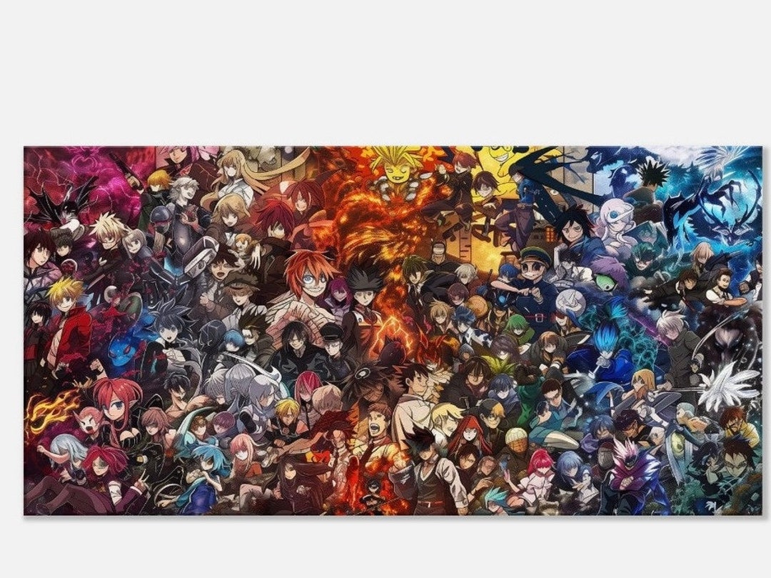 Anime Character Banner Canvas Print - Etsy
