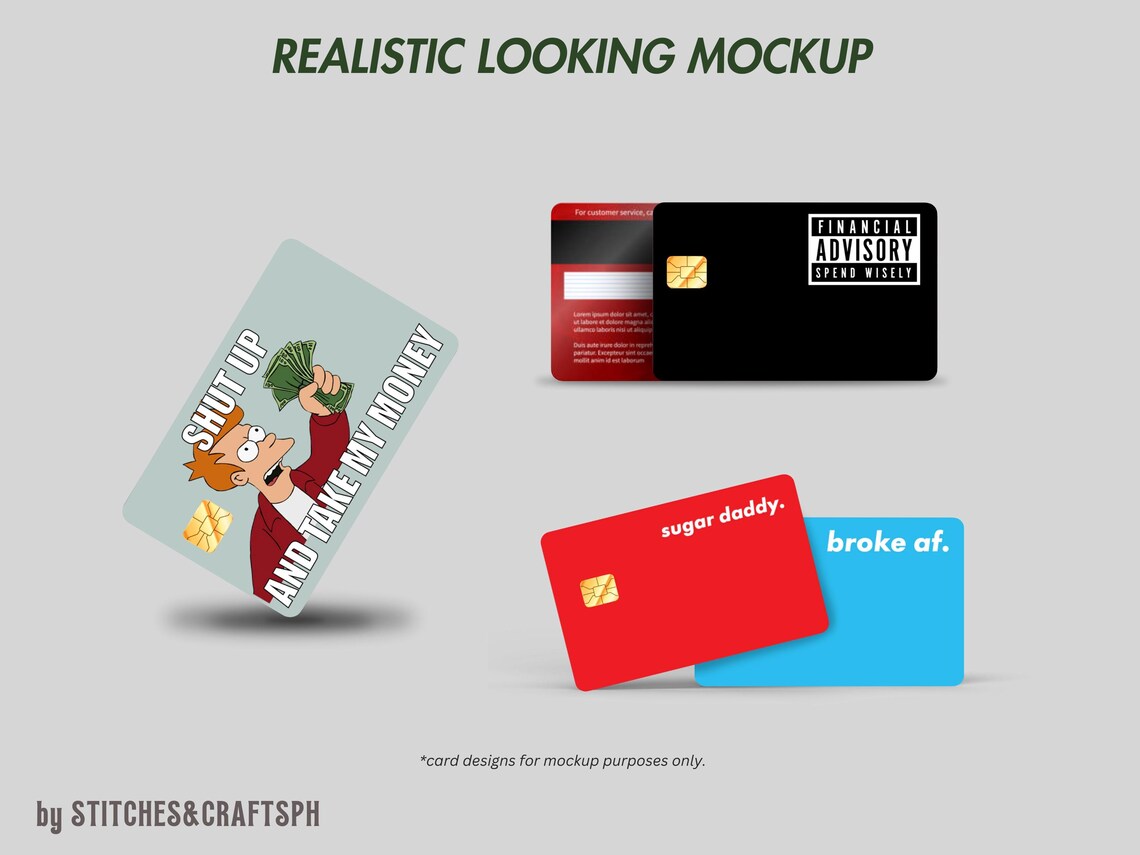 Mockup Templates Credit Card Canva Frame Mockup, Editable Template ...