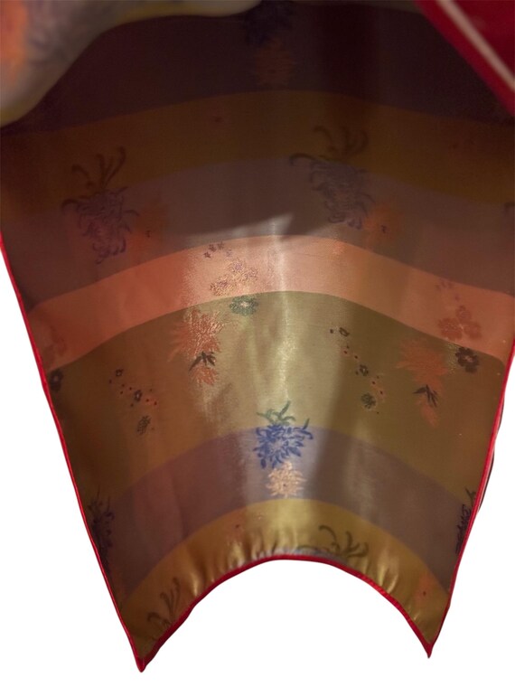 SOLZ SQUIRREL 60’s Vintage Red Satin Chinese Cheongsa… - Gem