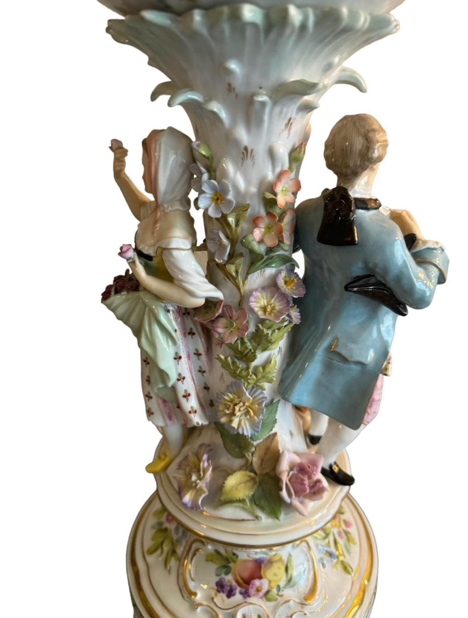 CARL THIEME 19th Century Dresden, Germany Porcelain Reticulated Compote ...