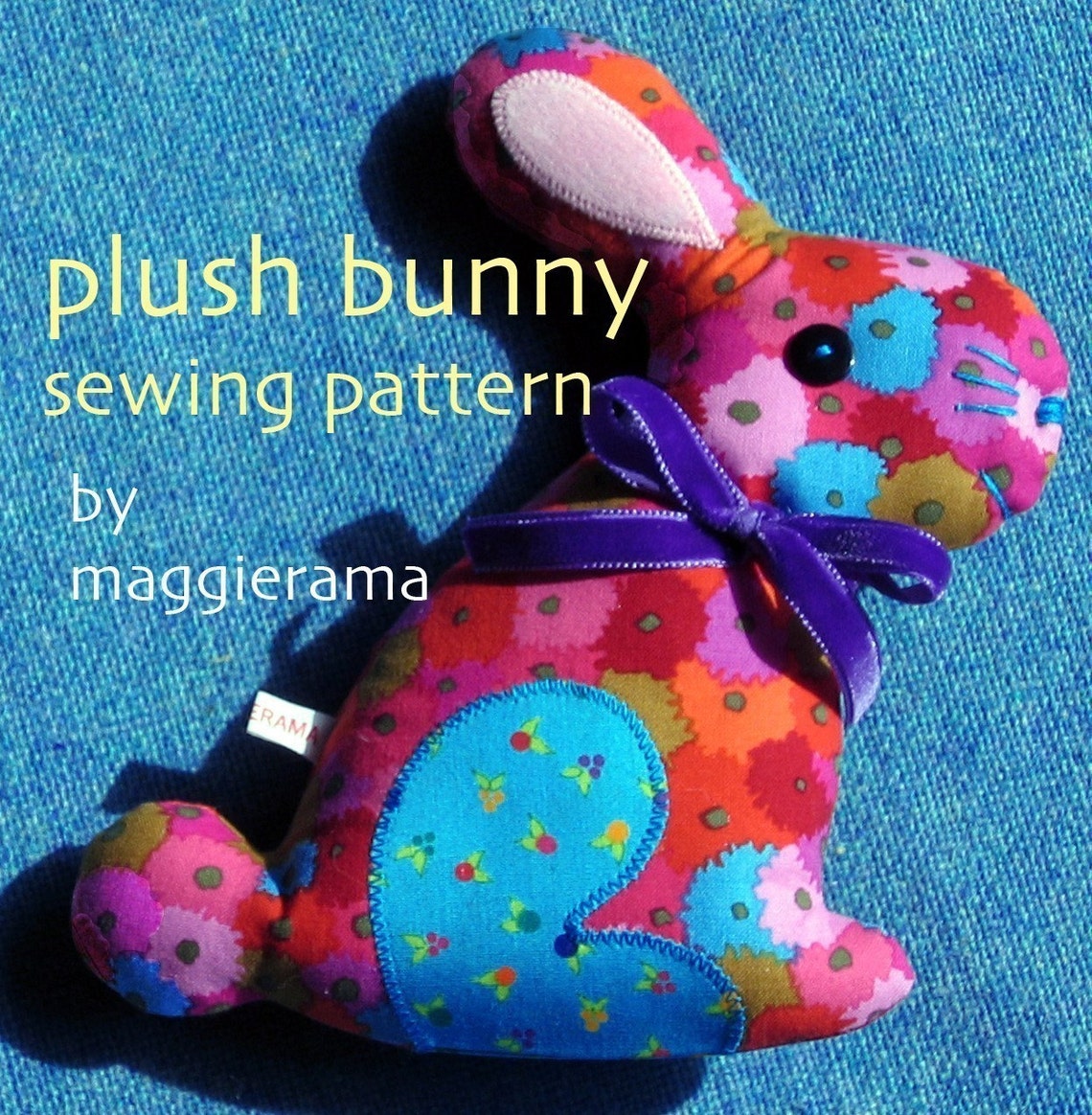 Plush Bunny Sewing Pattern - INSTANT DOWNLOAD - Etsy