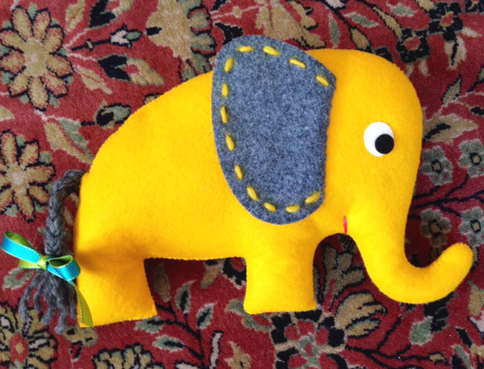 Felt Elephant Sewing Pattern PDF - INSTANT DOWNLOAD - Etsy