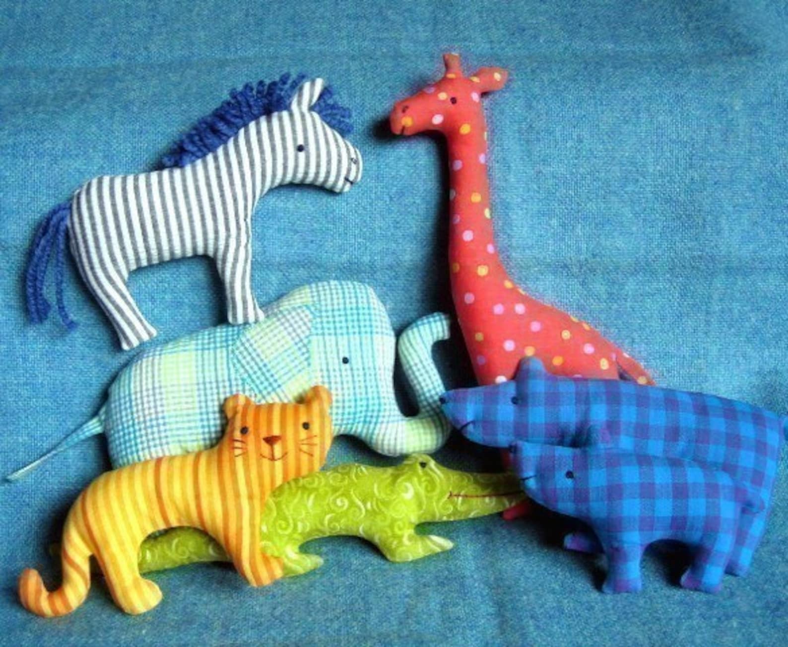 Zoo Set Little Softies PDF Sewing Pattern, INSTANT DOWNLOAD, Zoo ...