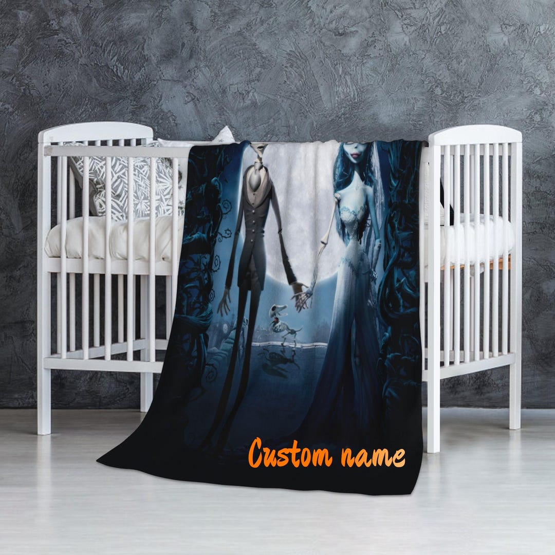 Personalized Corpse Bride Blanket, Blankets, Blanket Birthday Gift ...
