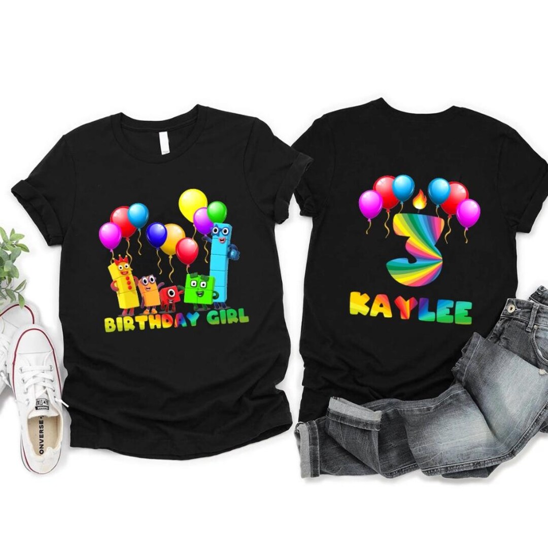 Personalized Numberblocks Party T-shirt, Custom Numberblocks Hoodie ...
