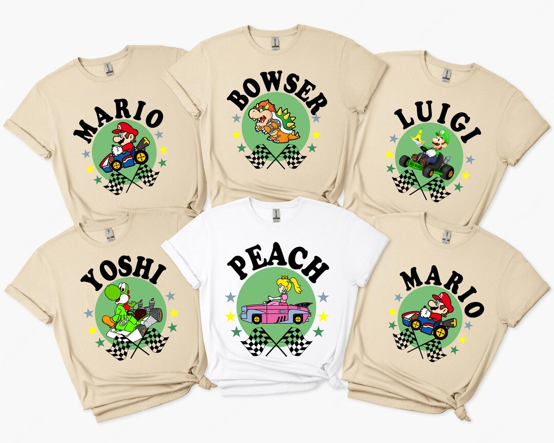 Customize Super Mario Kart T-shirt, Super Mario Character Sweatshirt ...