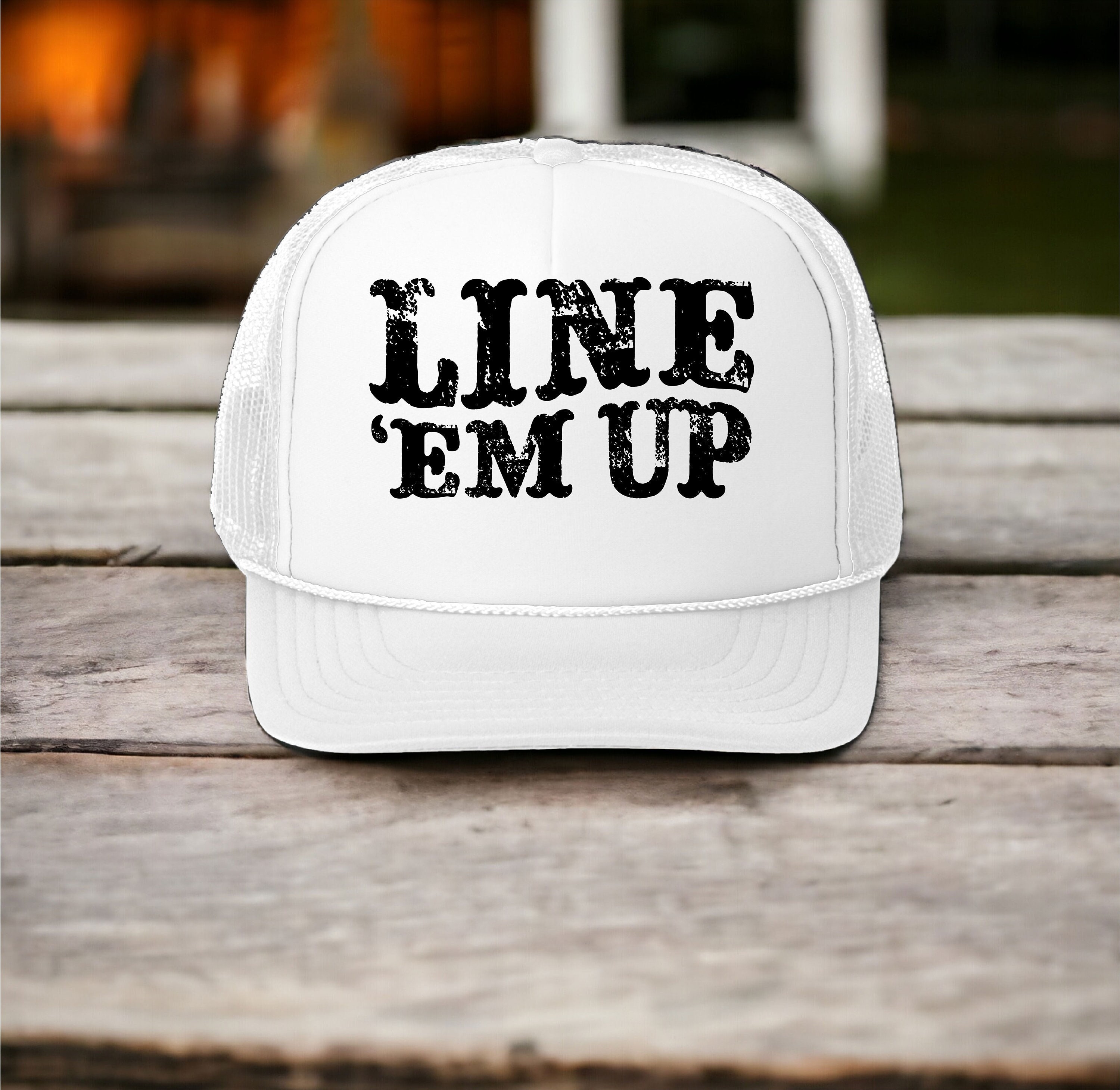Line Em up Country Music Trucker Hat, Cap Country Music Artist ...