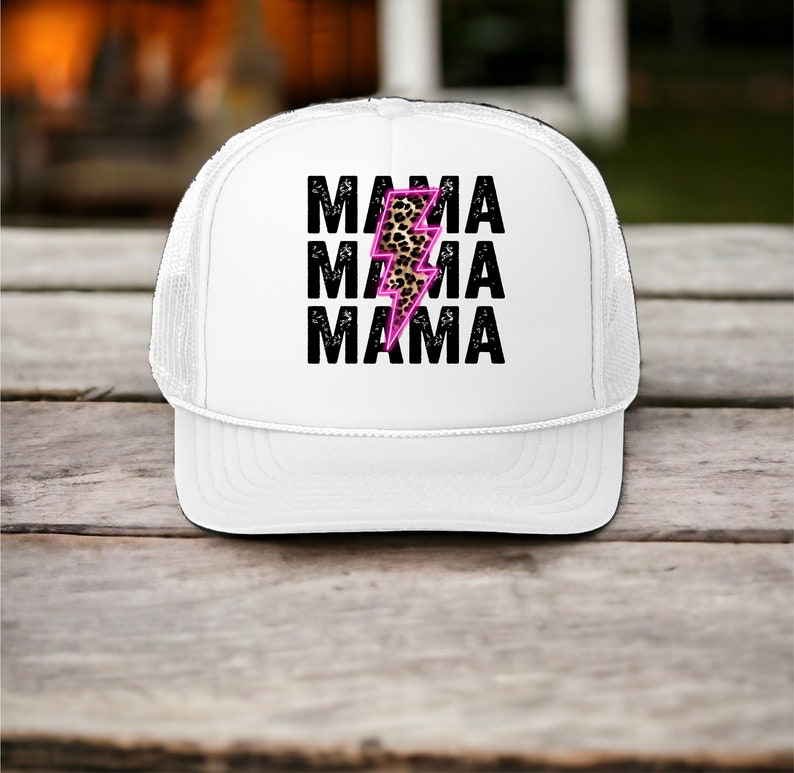 Mama Neon Lighting Trucker Hat, Mother's Caps Fashion Passion ...