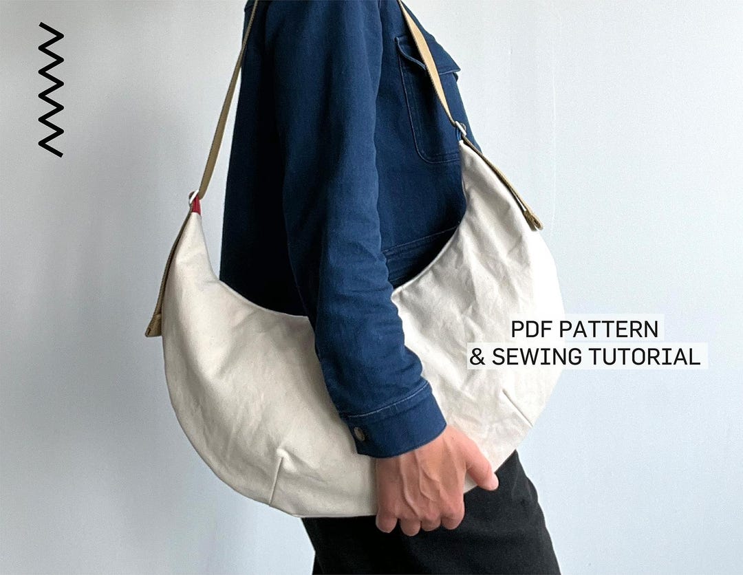 Half-moon Bag Sewing Pattern PDF | Women's Shoulder Bag | Digital ...