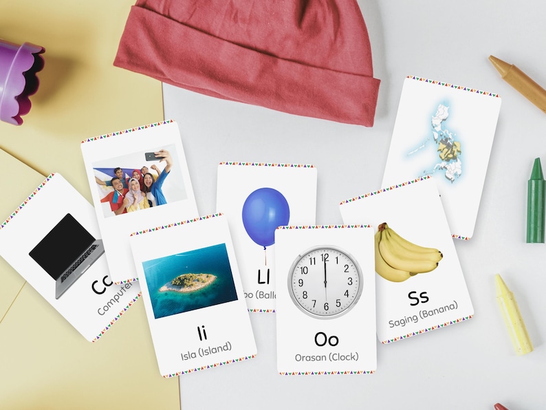 Filipino Alphabet Printable Flashcards for Toddlers and Kids, Filipino ...