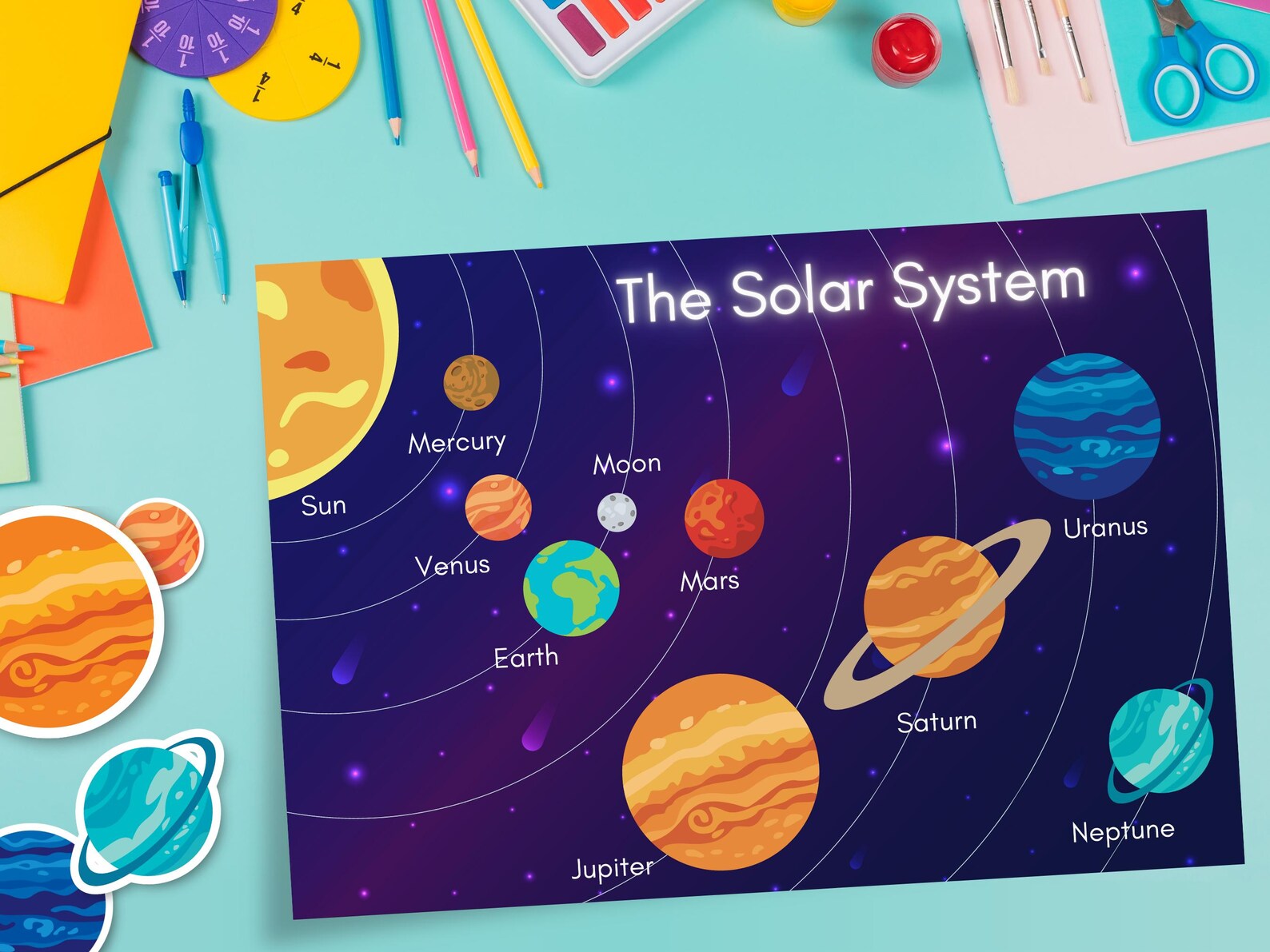 Printable Solar System Busy Book, Planets Quiet Book, Toddler Busy Book ...
