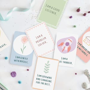 Printable Affirmation Flashcards for Kids, Positive Words of ...