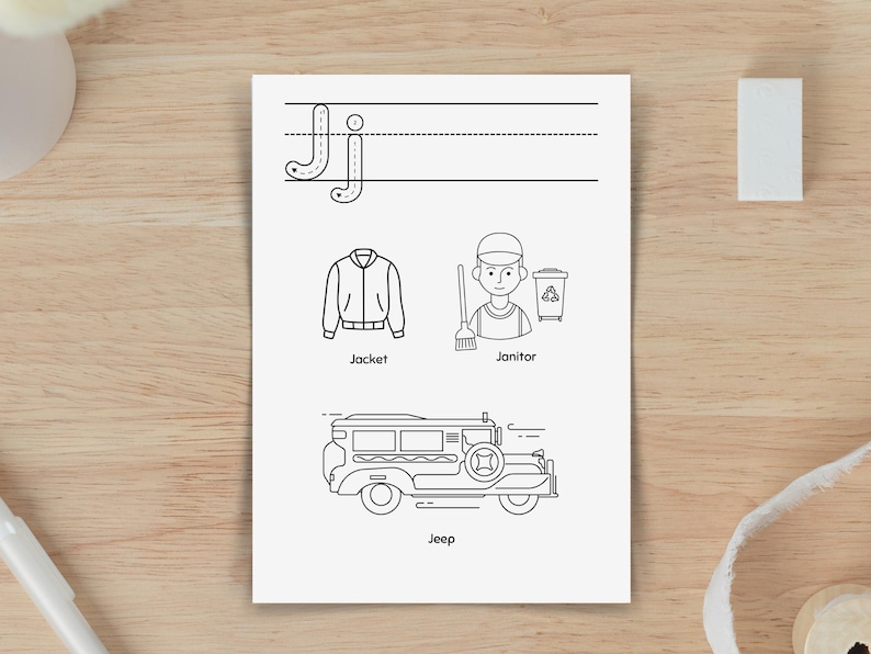 Filipino Alphabet Coloring Page for Kids Learn Tagalog Printable and ...