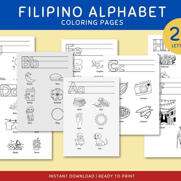 Basic Filipino Words 64 Cards Flashcards Tagalog Flashcards With ...