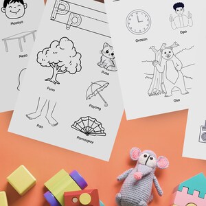 Printable Filipino Alphabet Coloring Book for Toddlers and Kids Learn ...